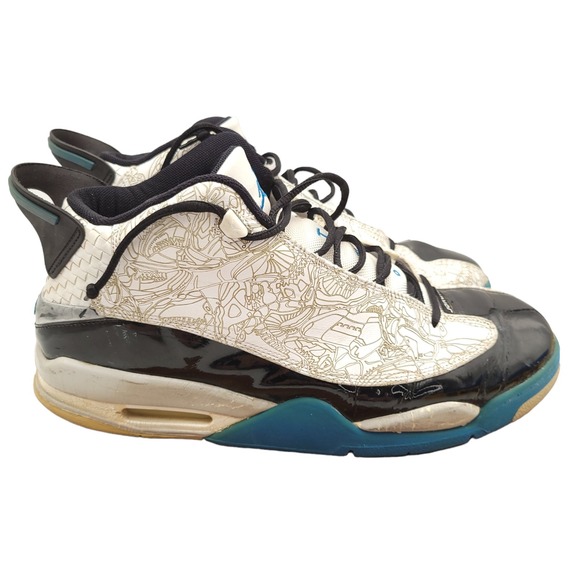 Jordan | Shoes | Nike Air Jordan Dub Zero White Mens Size 4 Black Blue ...